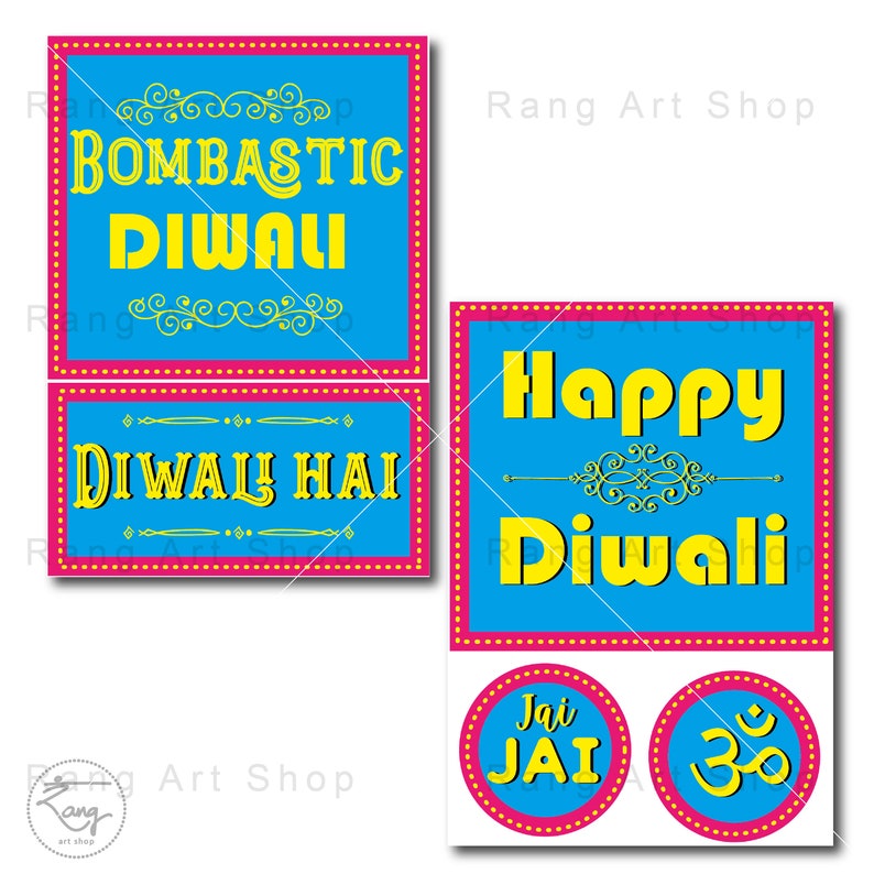 Diwali Photo Booth Prop 2023 20 Photobooth Props Printable - Etsy