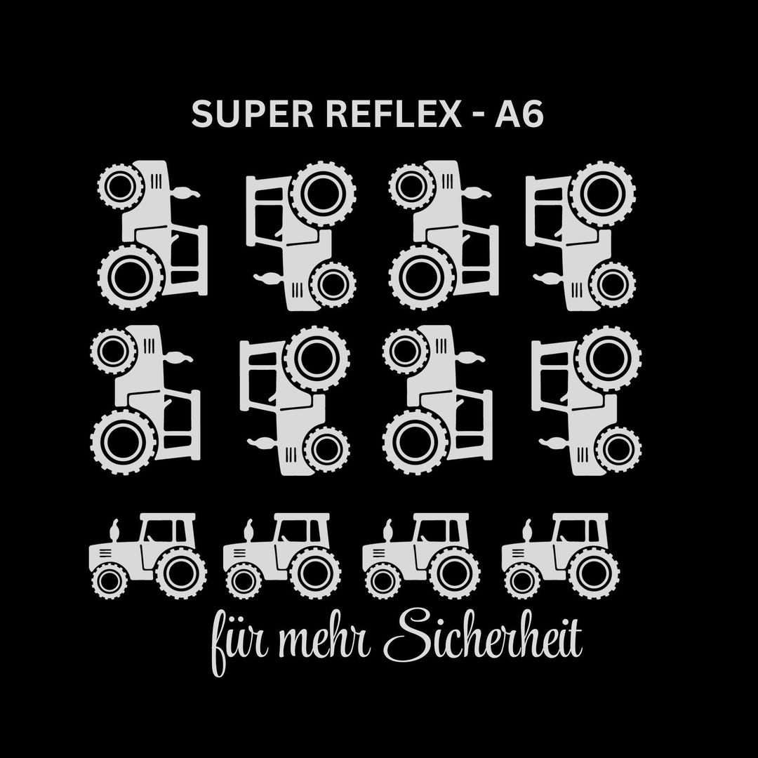 Traktor Trekker Fendt Reflex Bügelbilder im Set - mehr Sicherheit bei ...