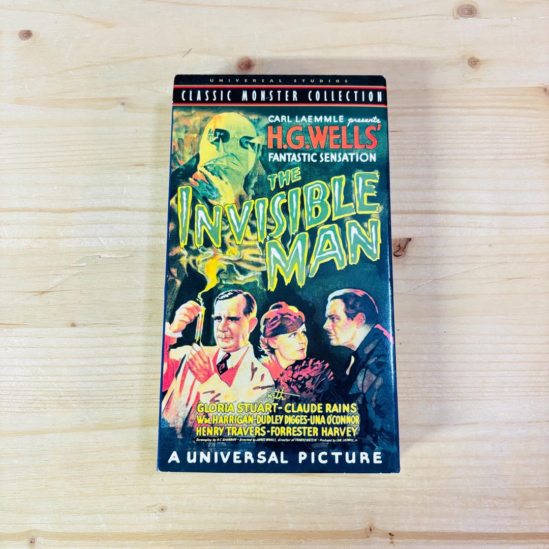 The Invisible Man VHS Tape - Etsy