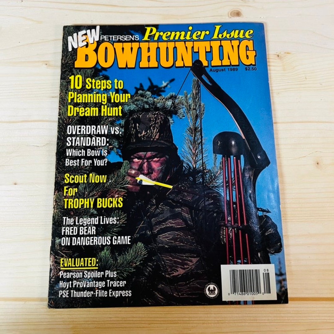 Petersens Bowhunting Magazine August 1989 - Etsy