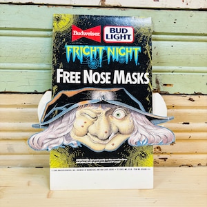 1989 Budweiser Fright Night Paper Nose Masks - Etsy