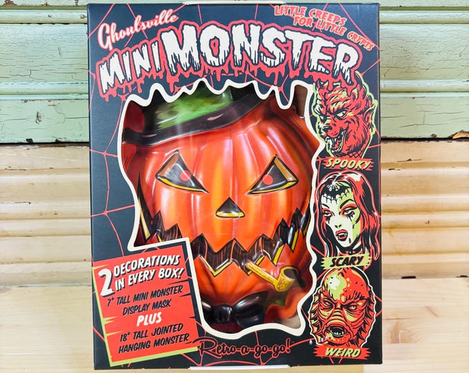 Gourd Goblin Ghoulsville Retro A Go Go Mini Monster and Die Cut Jointed ...