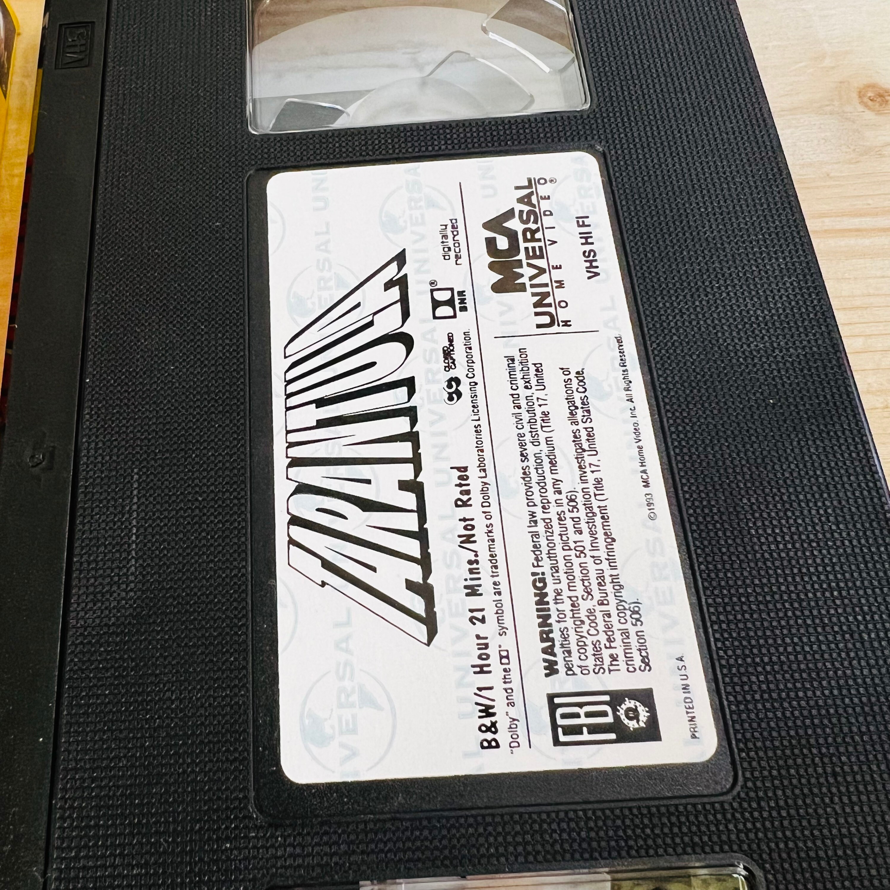 Tarantula VHS Tape - Etsy