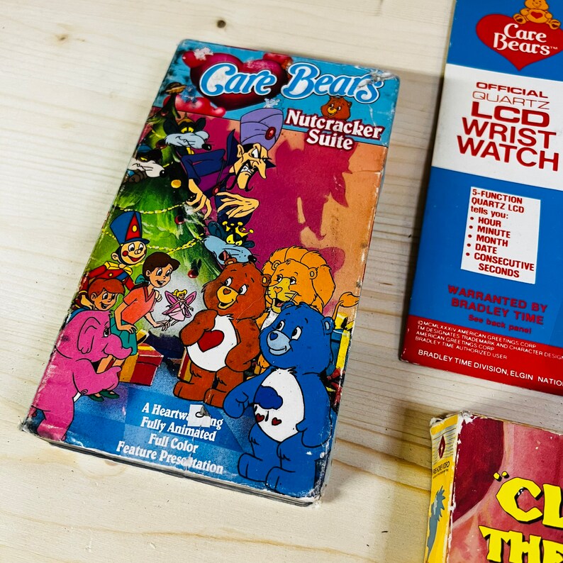 Care Bear VHS Lot of 3 and Care Bear Watch - Etsy