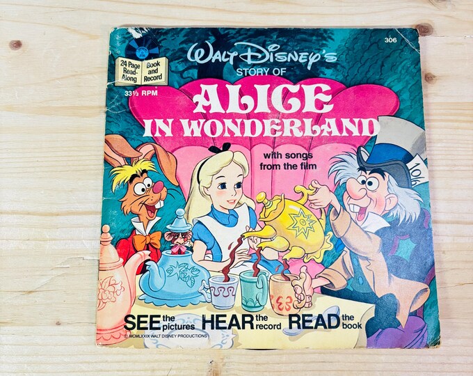 Alice in Wonderland Read Along Record Book - Etsy