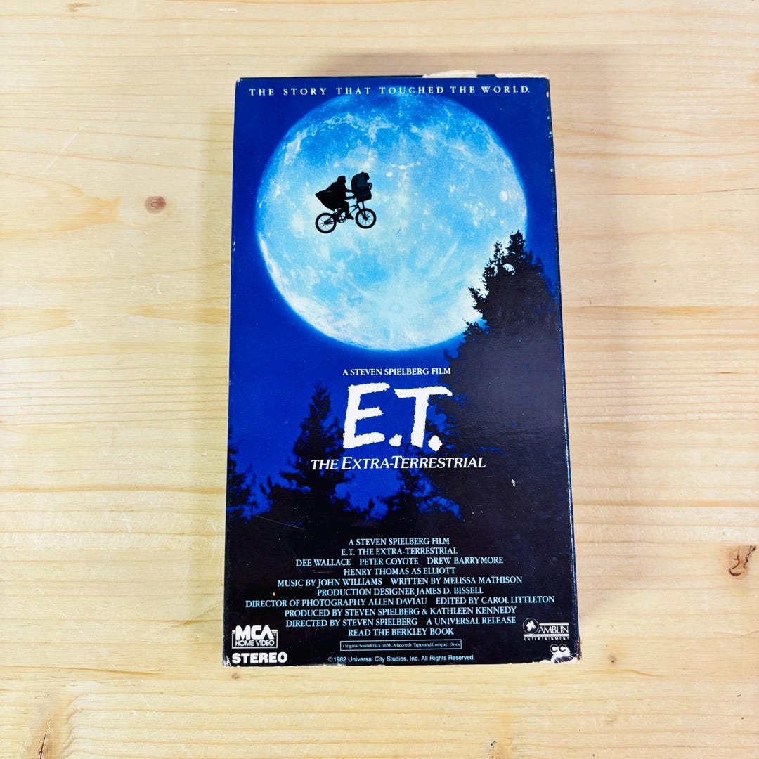 E.T. VHS Tape - Etsy