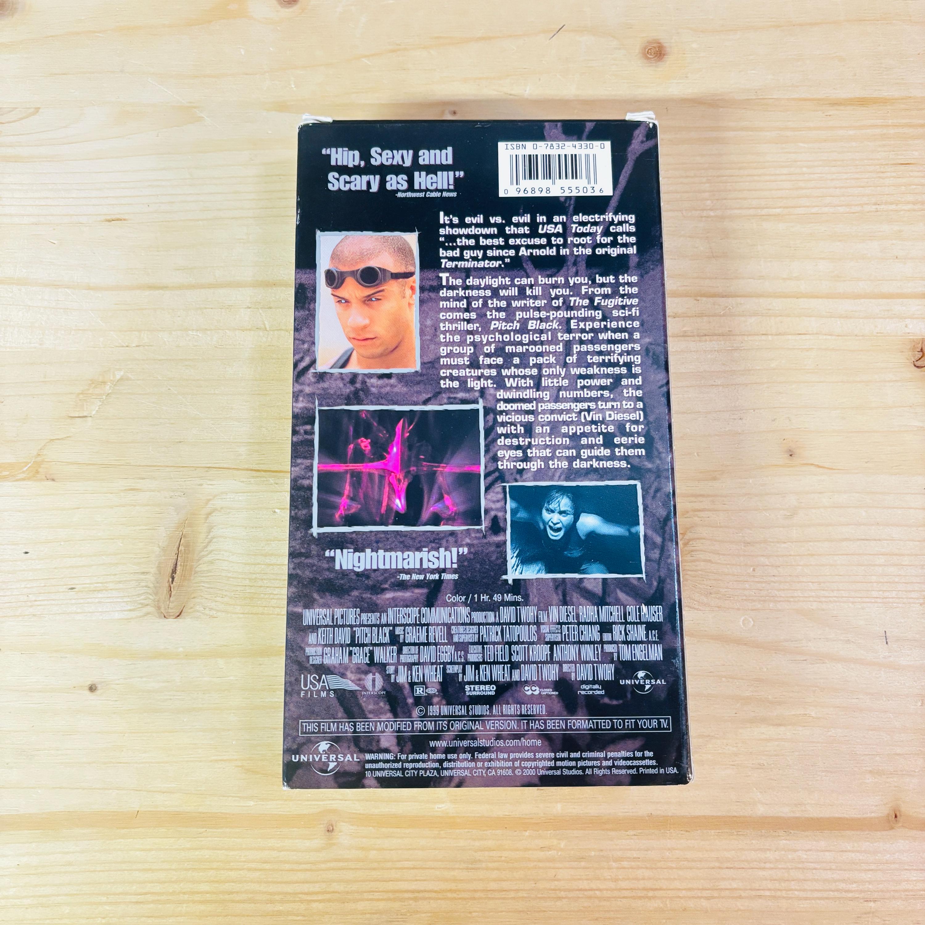 Pitch Black VHS Tape - Etsy