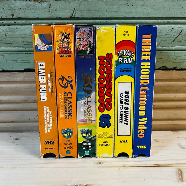 Cartoon Vhs Tapes - Etsy