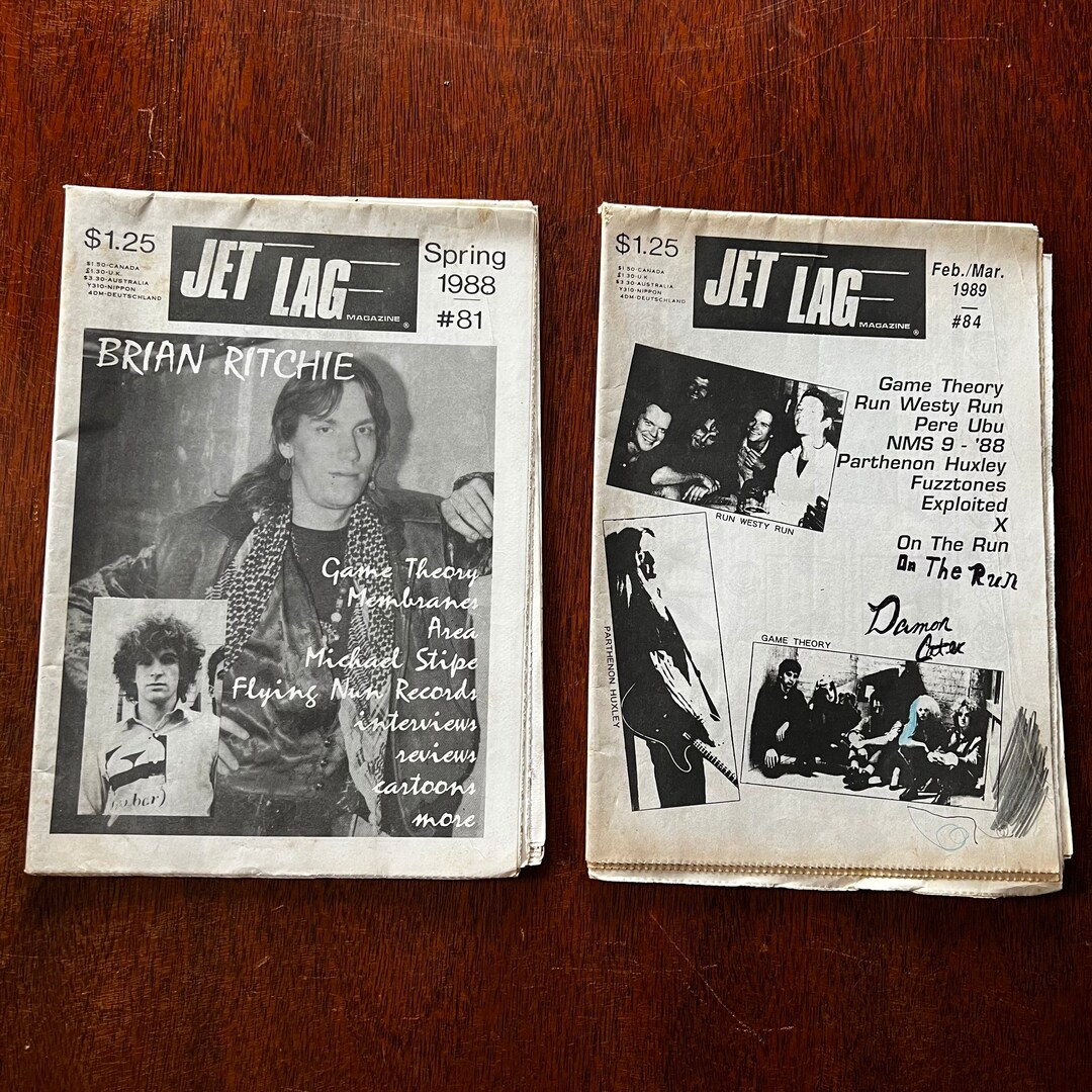 Jet Lag Magazine 1988 and 1989 - Lot of 2 - Etsy