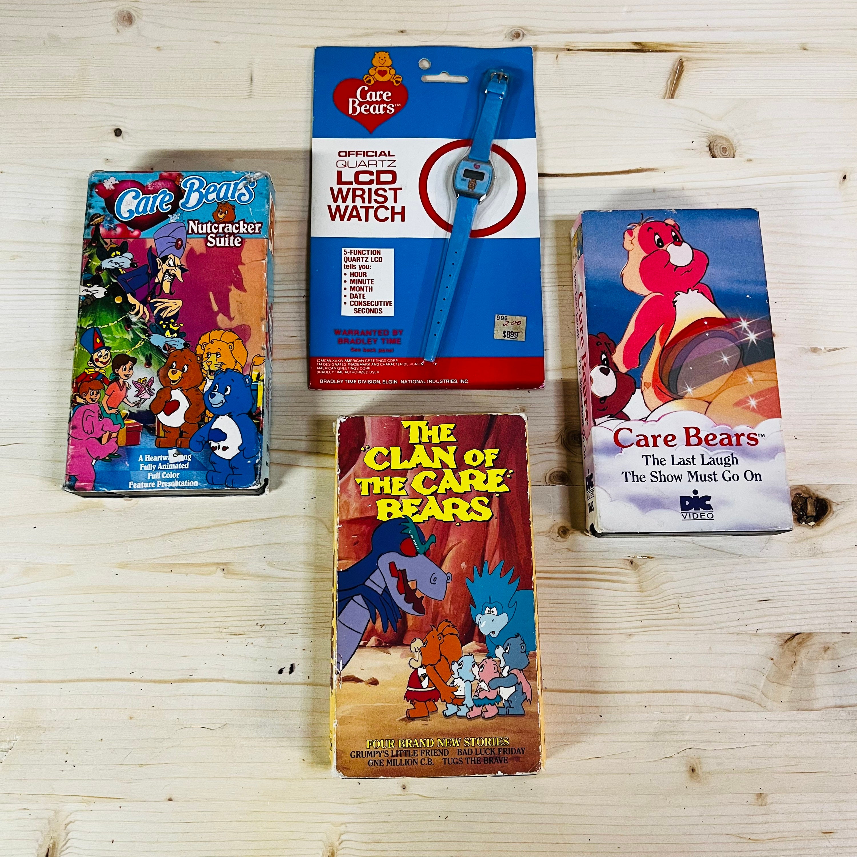 Care Bear VHS Lot of 3 and Care Bear Watch - Etsy