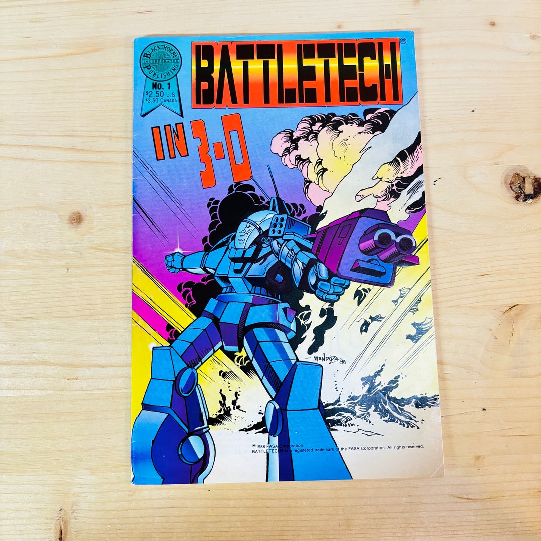 1988 Battletech in 3D Comic Issue 1 - Etsy
