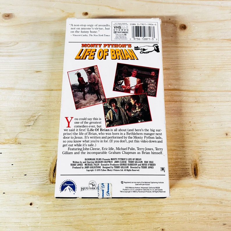 Monty Pythons Life of Brian VHS Tape - Etsy