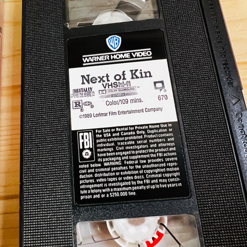 Next of Kin VHS Tape - Etsy