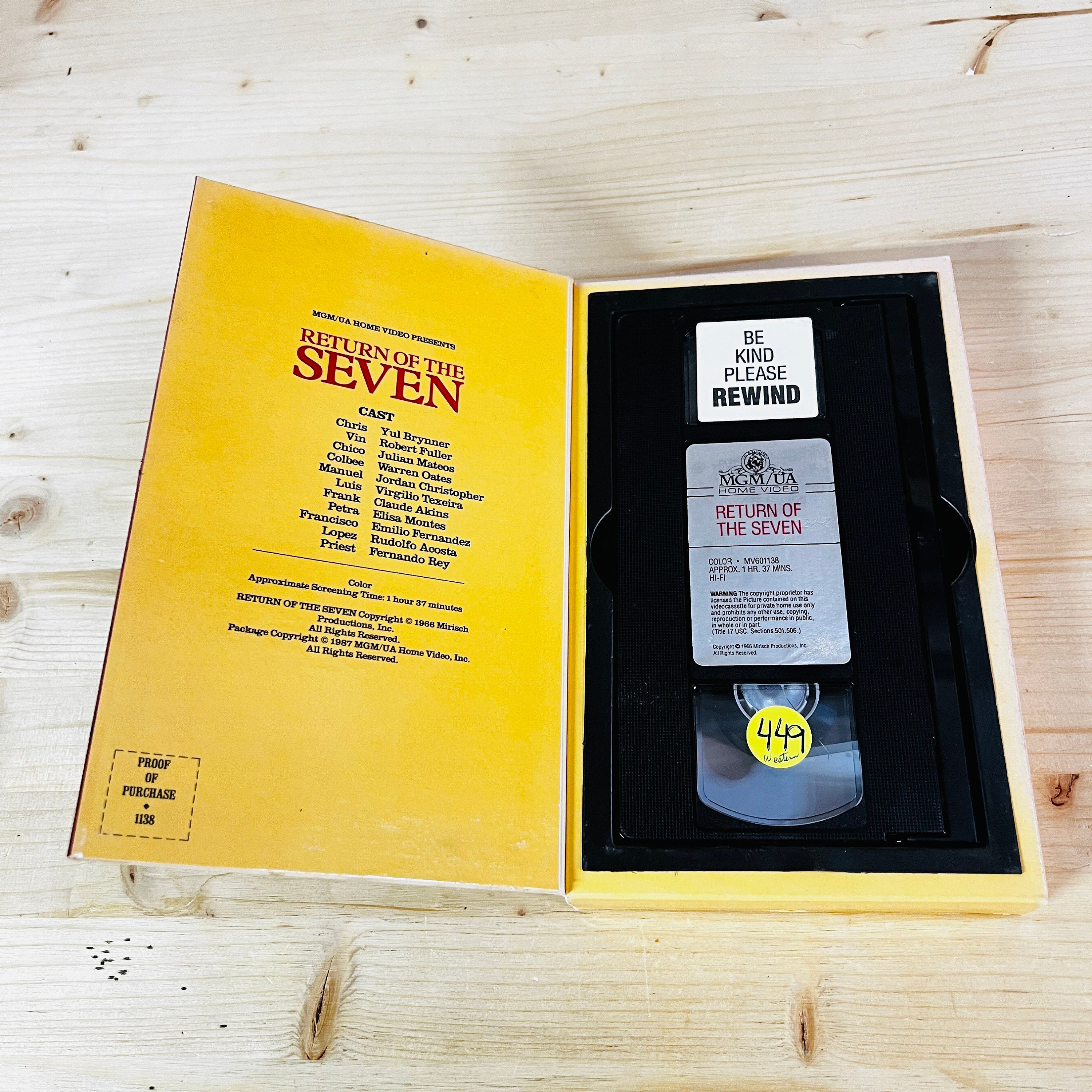 Return of the Seven MGM Book Box VHS Tape - Etsy
