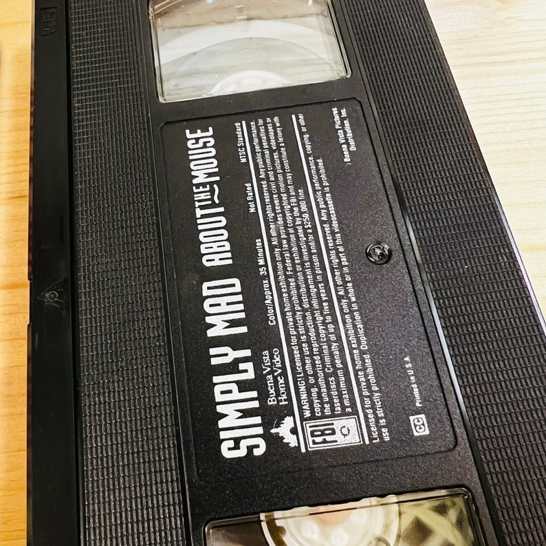 Simply Mad About the Mouse VHS Tape - Etsy