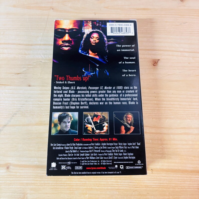 Blade VHS Tape - Etsy
