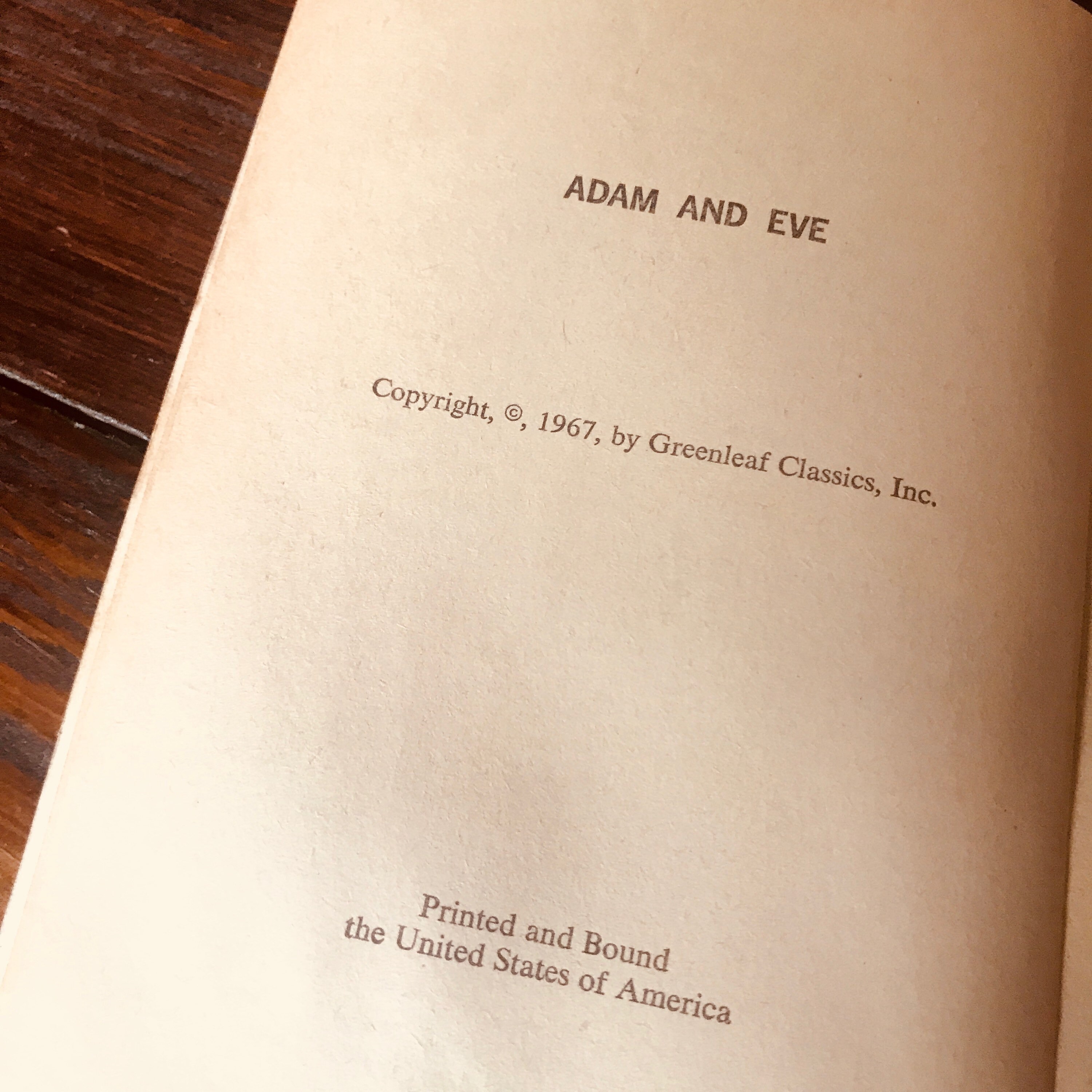 Vintage Greenleaf Classic adam and Eve Paperback - Etsy UK