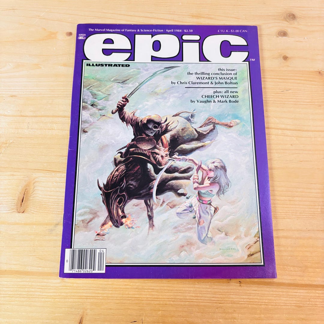 Epic Illustrated Magazine - April 1984 - Etsy