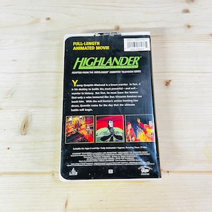 Highlander the Adventure Begins VHS Tape - Etsy
