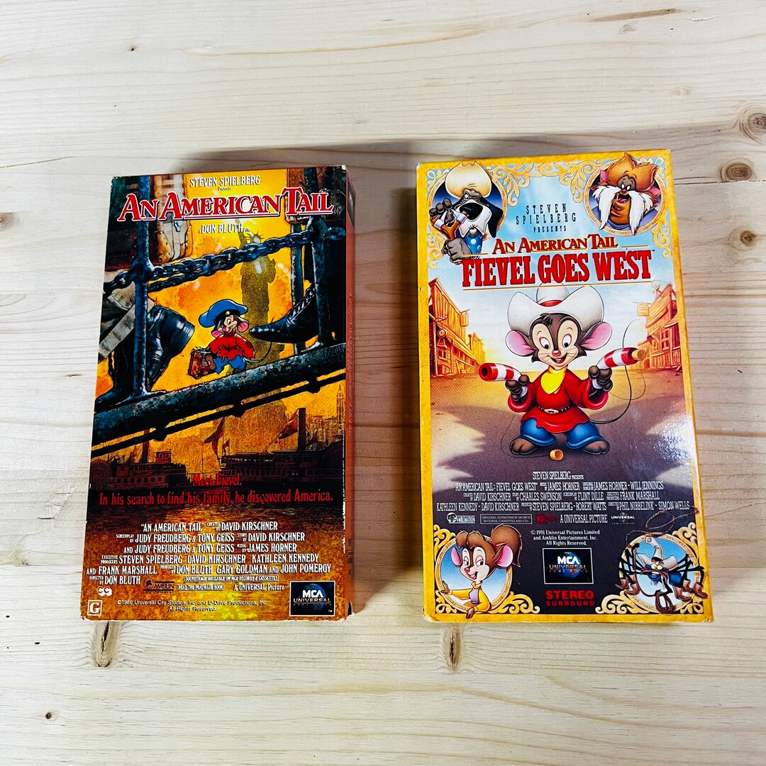 An American Tale and Fivel Goes West VHS Tapes - Etsy