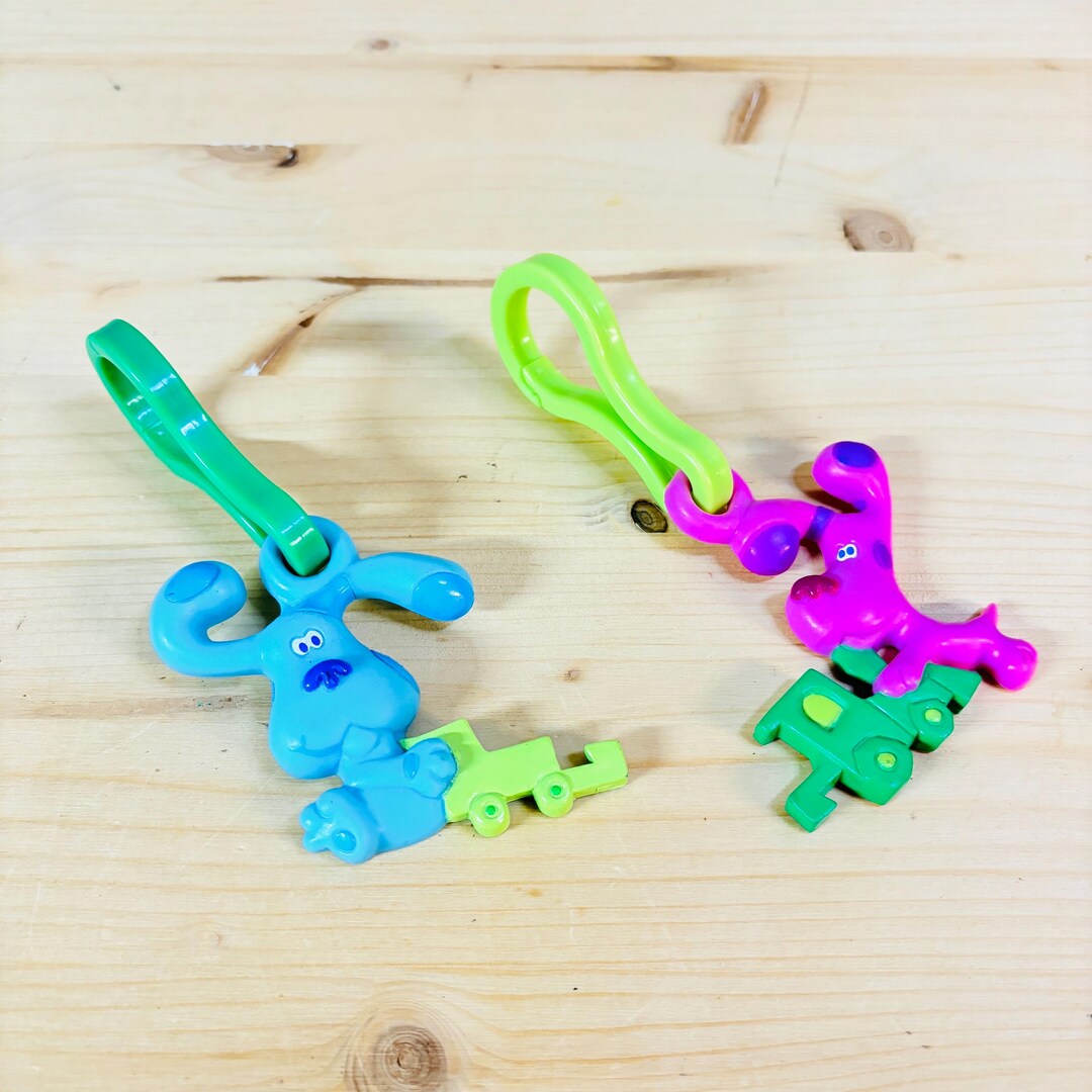 Magenta and Blue Blues Clues Keychains - Etsy