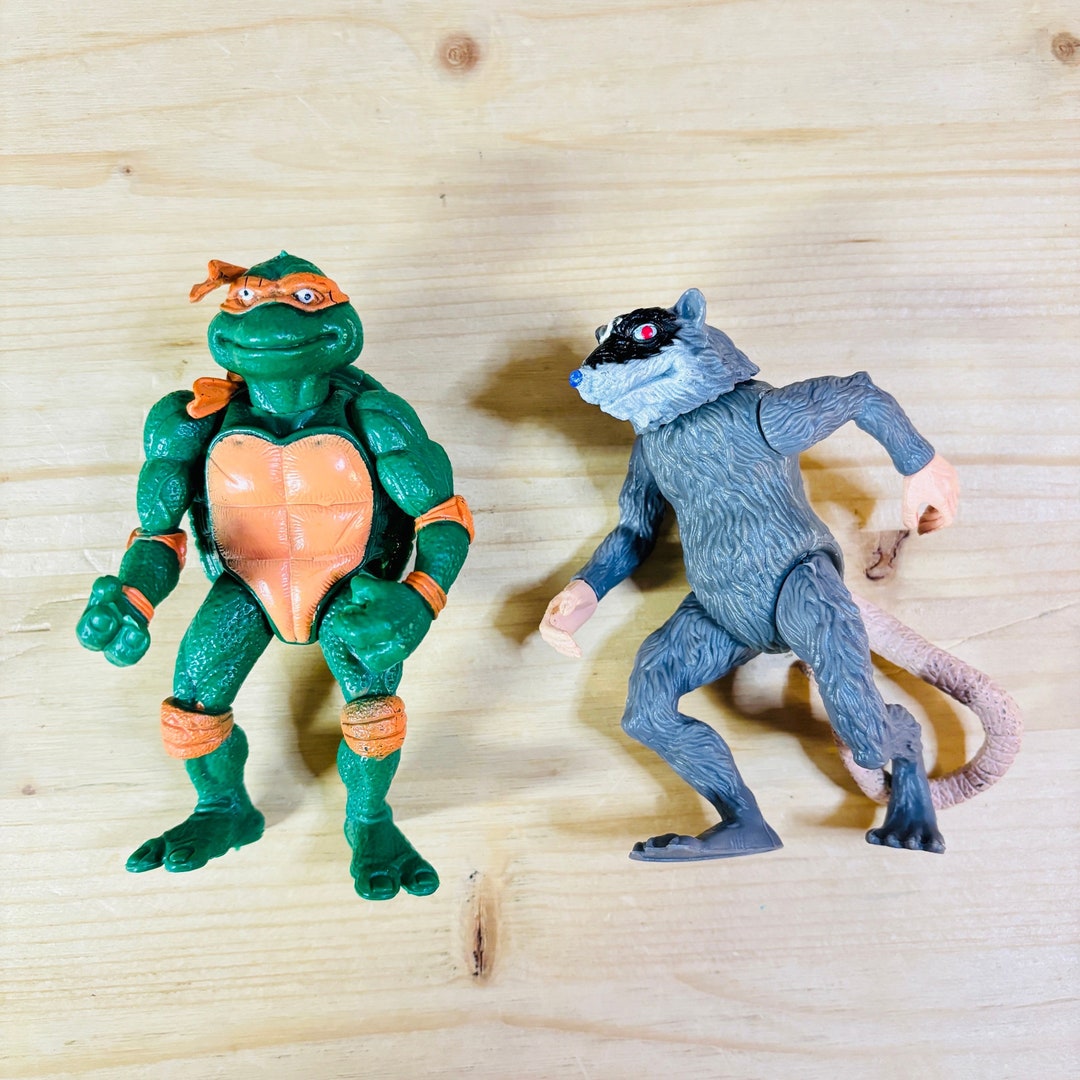 Teenage Mutant Ninja Turtles Vintage Bootleg Movie Lot of Two Figures ...