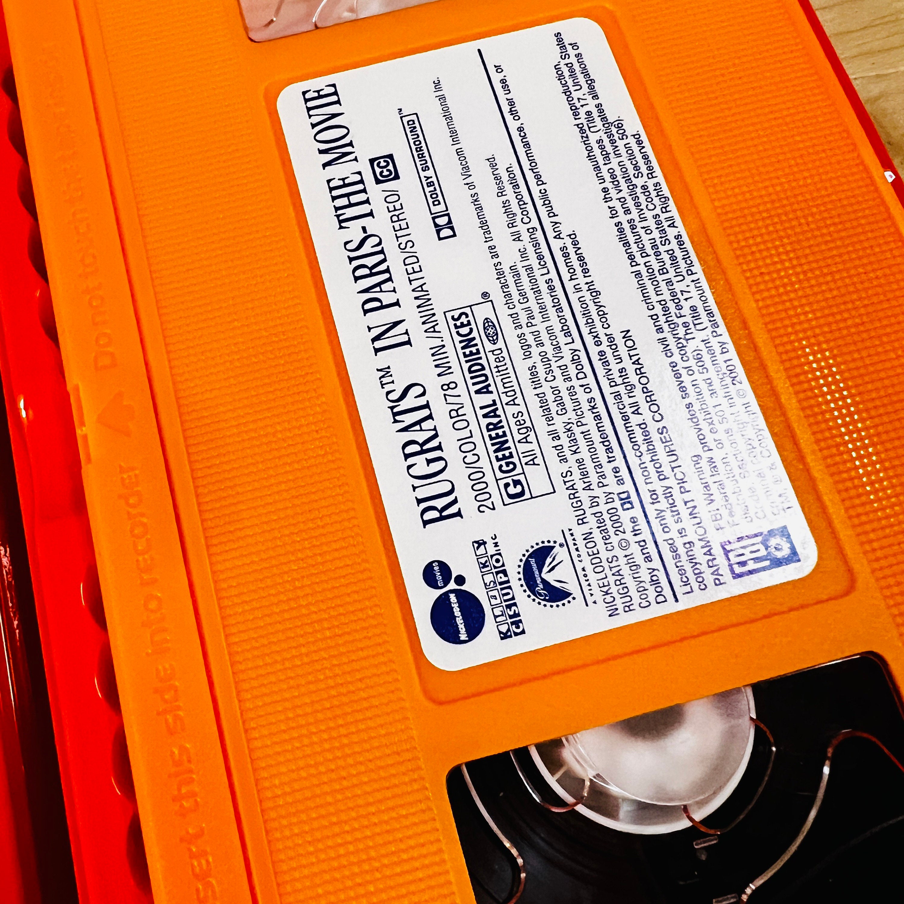 Nickelodeon's Orange VHS Tapes 90s Nickelodeon Rugrats VHS, 41% OFF