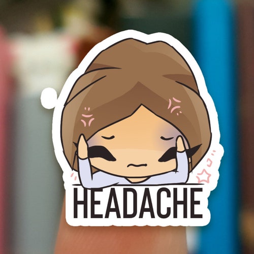 48 Cute Migraine/headache/pain Girl Planner Stickers - Etsy