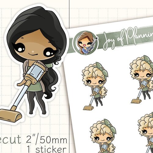 Printable Planner Stickers House Chores Cleaning Laundry - Etsy