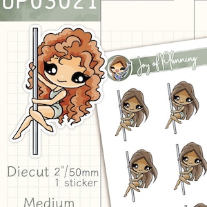 Pole Dancing Stickers / Pole Dancing Planner / Exercise Stickers ...