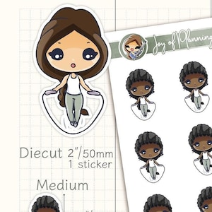 Jump Rope Stickers / Cardio Stickers / Exercise Stickers / Workout ...