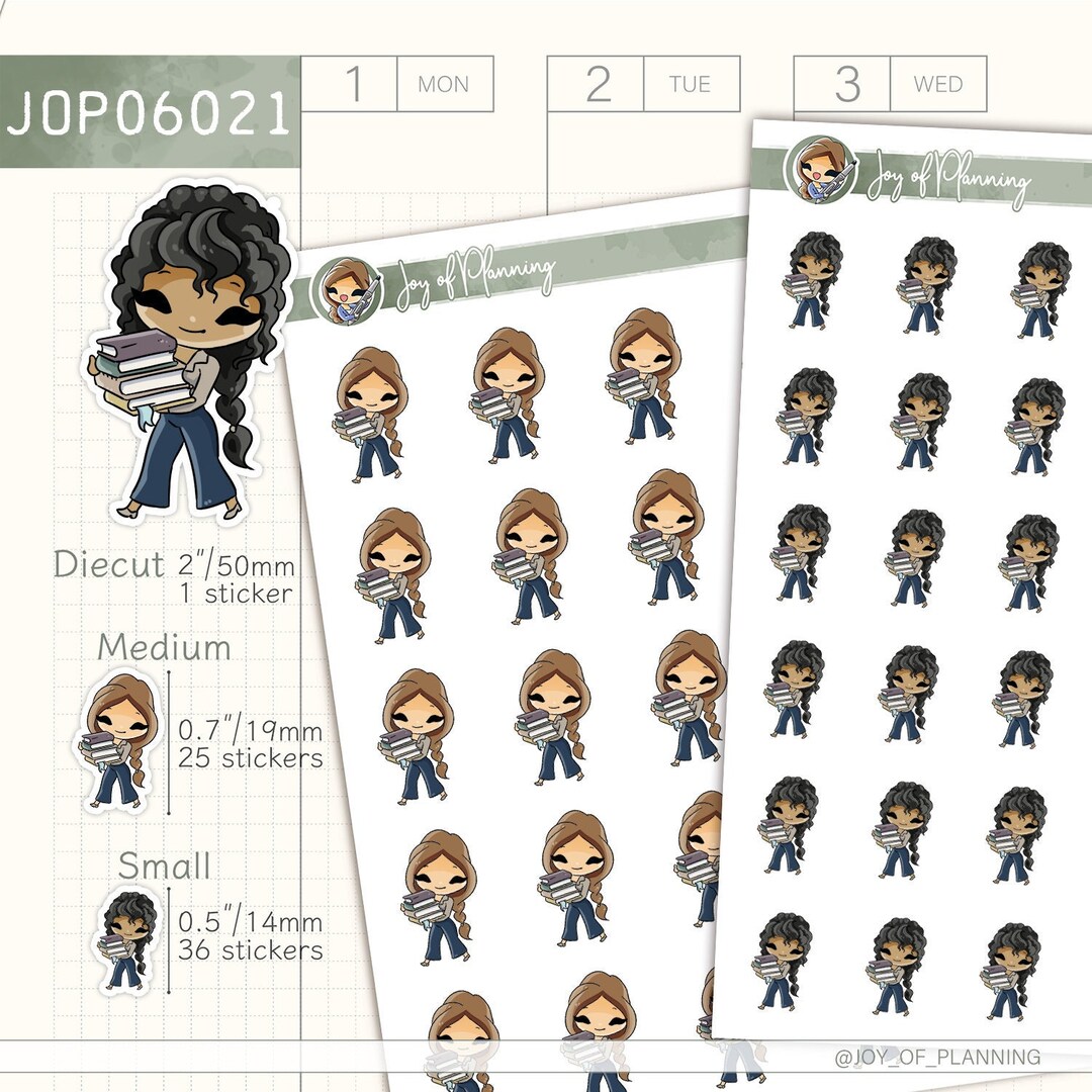 Library Stickers / Book Stickers / Reading Stickers / Planner Stickers ...