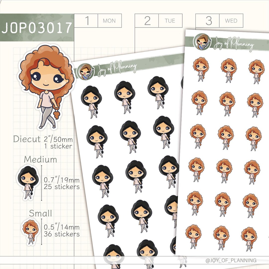 Walk Stickers / Walking Stickers / Step Count Stickers / Working Out ...