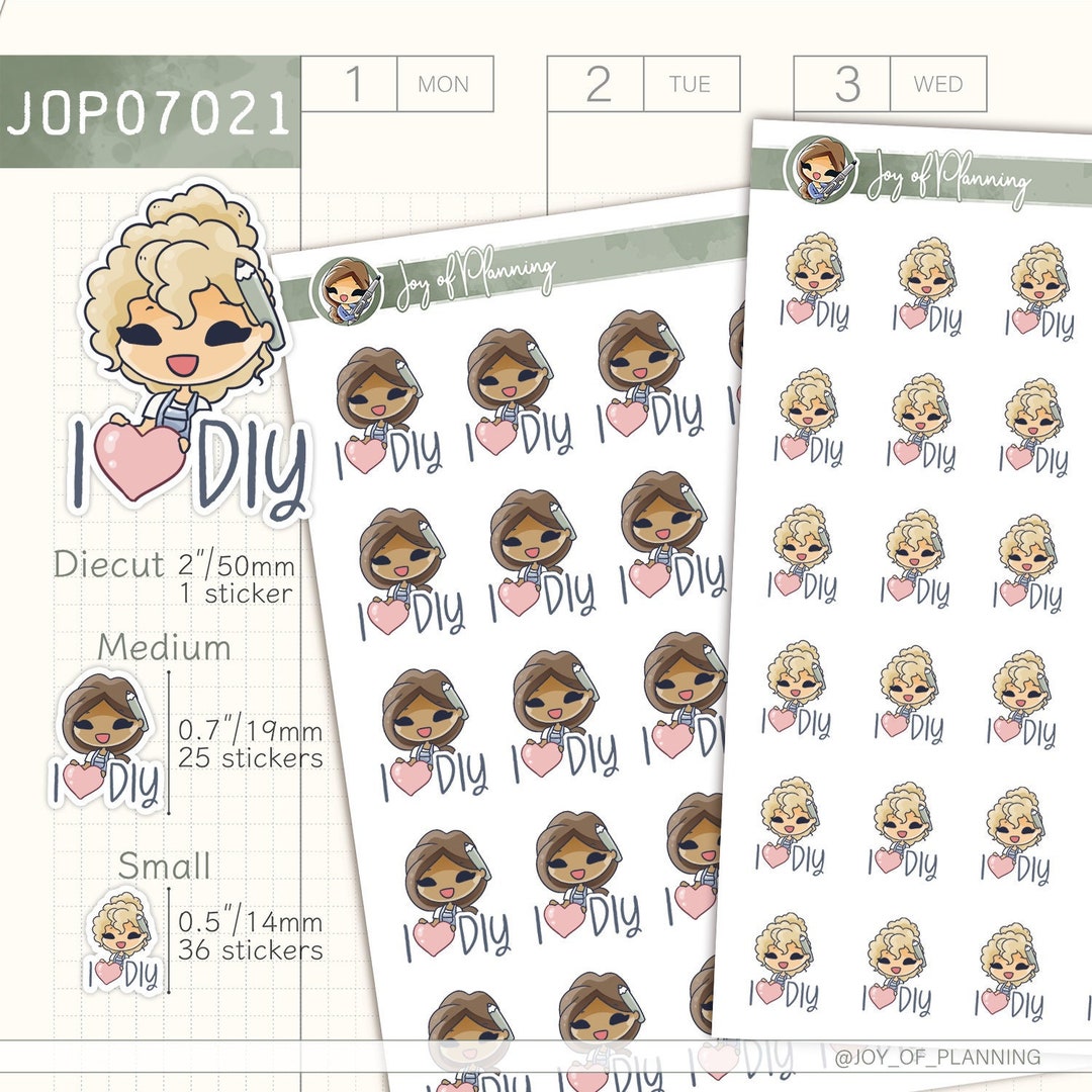 DIY Stickers / Home Projects Stickers / DIY Project Stickers ...