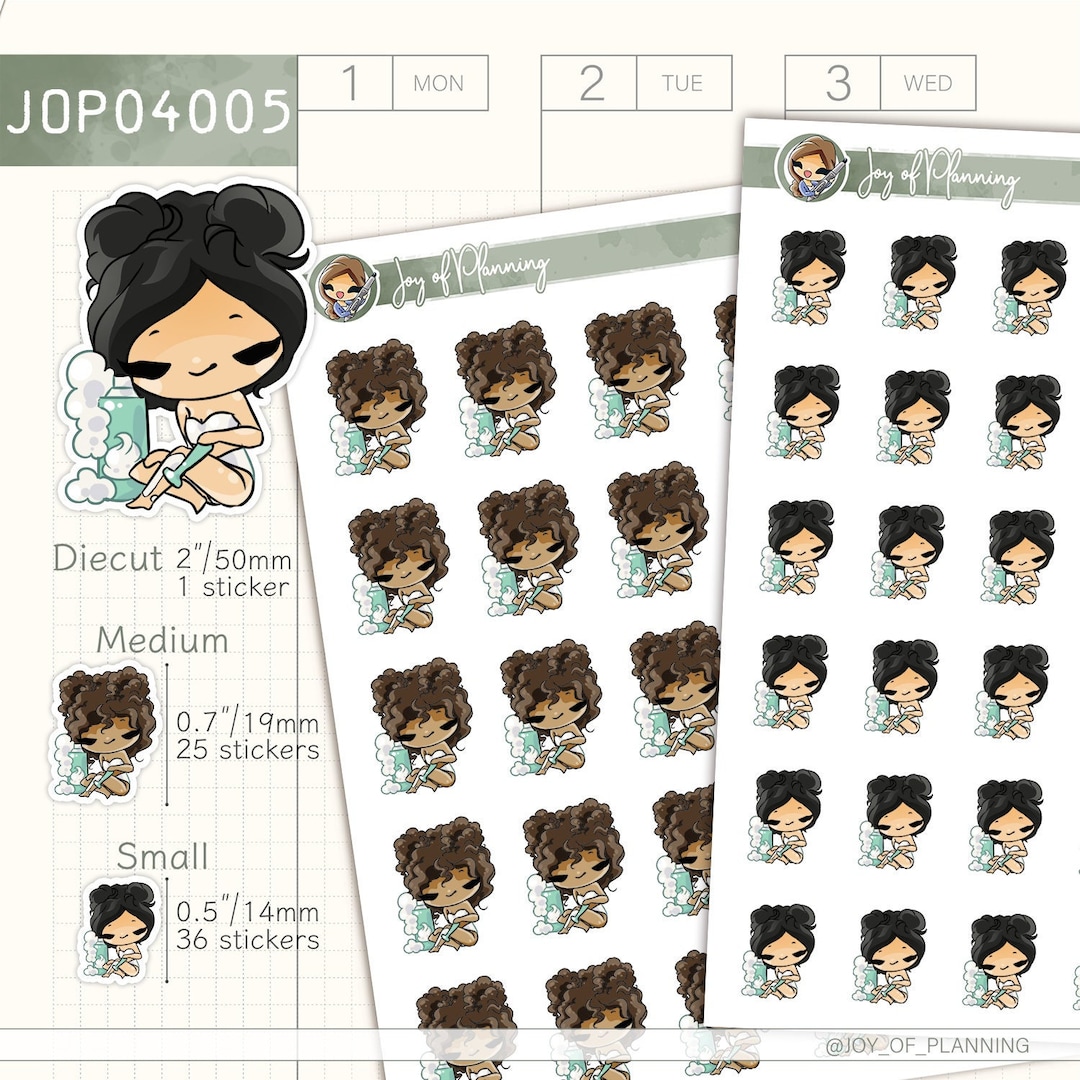 Shaving Stickers / Self Care Stickers / Spa Day Stickers / Me Time ...