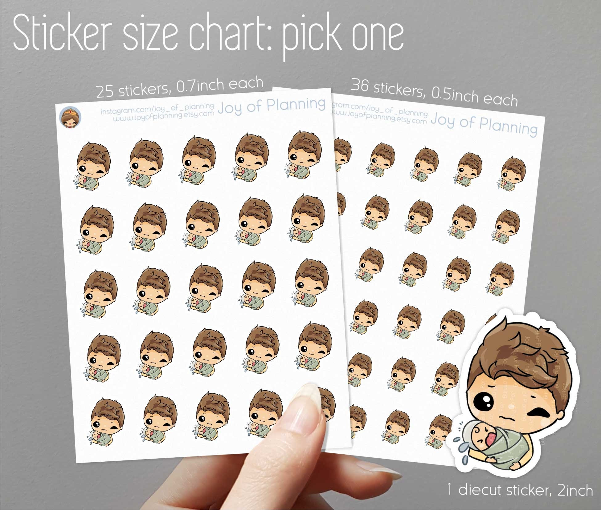 Dad stickers / Parent stickers / Baby stickers / Planner | Etsy