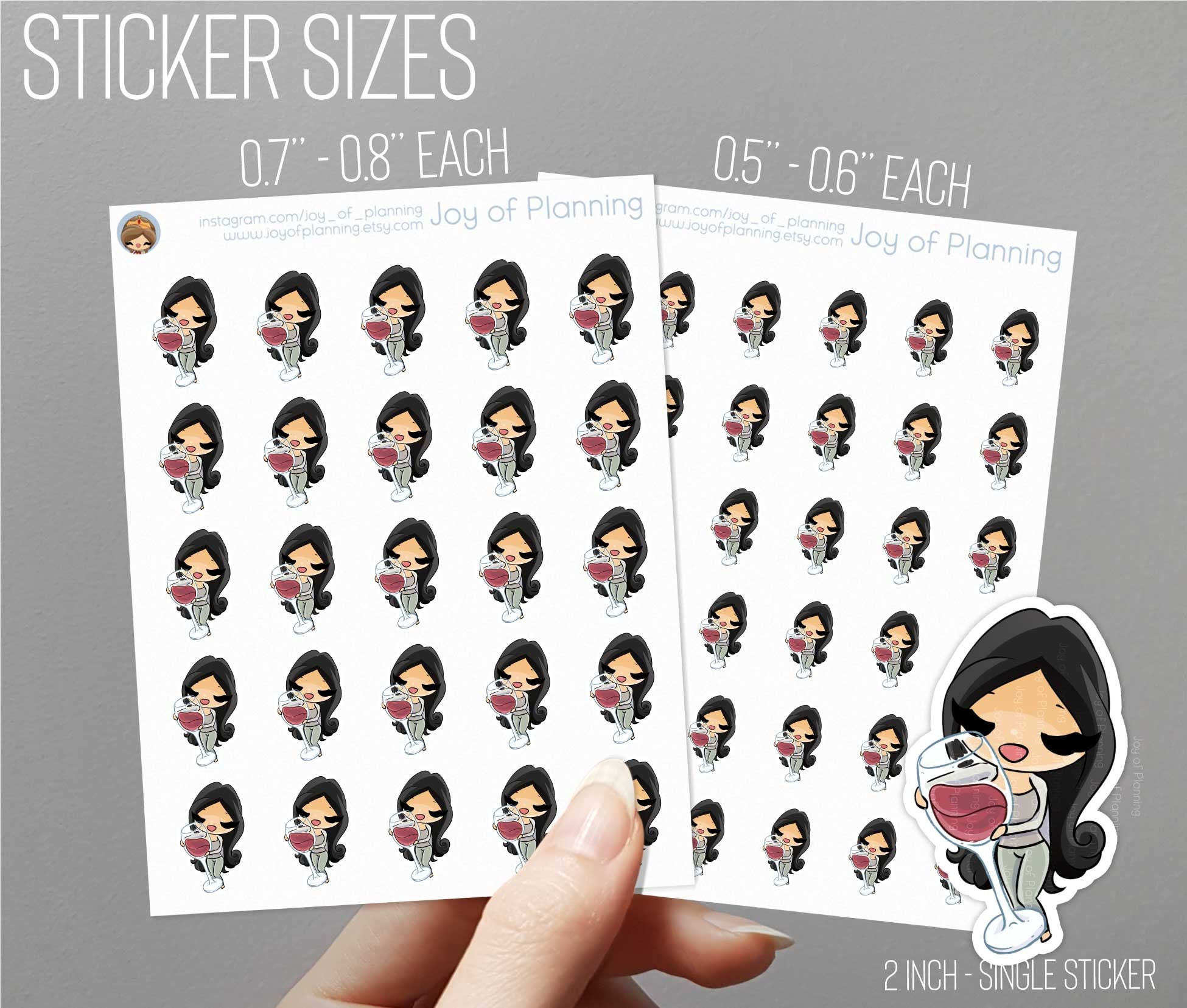 Wine Stickers / Drinking Stickers / Planner Stickers / JOP1132 - Etsy