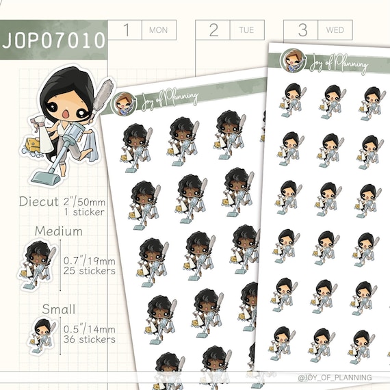 House Chores Stickers / Cleaning up Stickers / Tidying up - Etsy