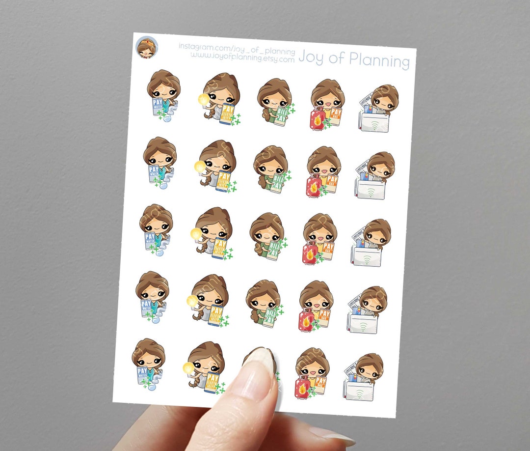 Bill Pay Stickers / Planner Stickers / SAM035 - Etsy