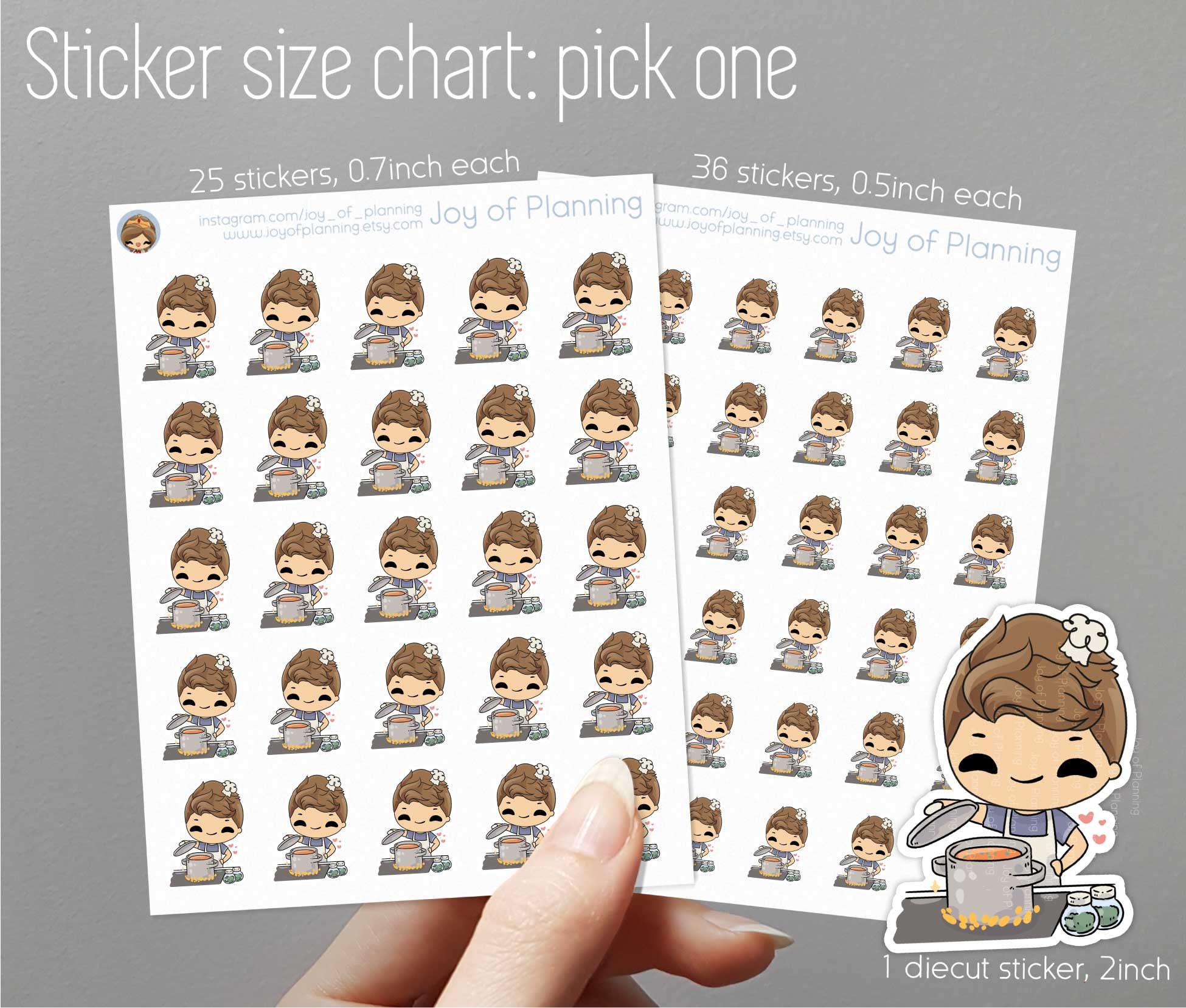 Cook Stickers / Boyfriend Stickers / Planner Stickers / JOE004 | Etsy