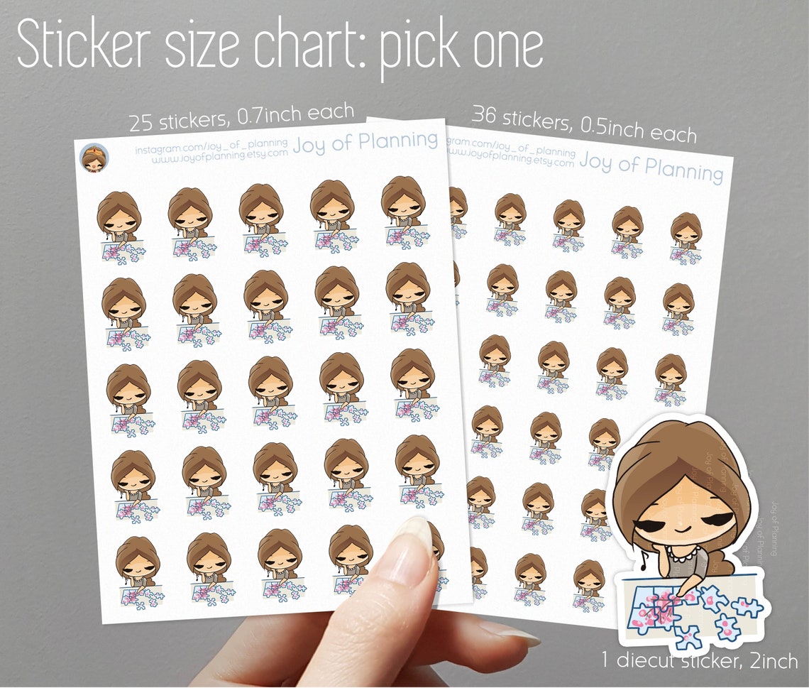 Jigsaw Stickers / Puzzle Stickers / Planner Stickers / JOP821 - Etsy