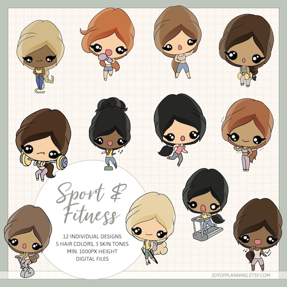 Digital Stickers / Instant Download Stickers / Fitness - Etsy