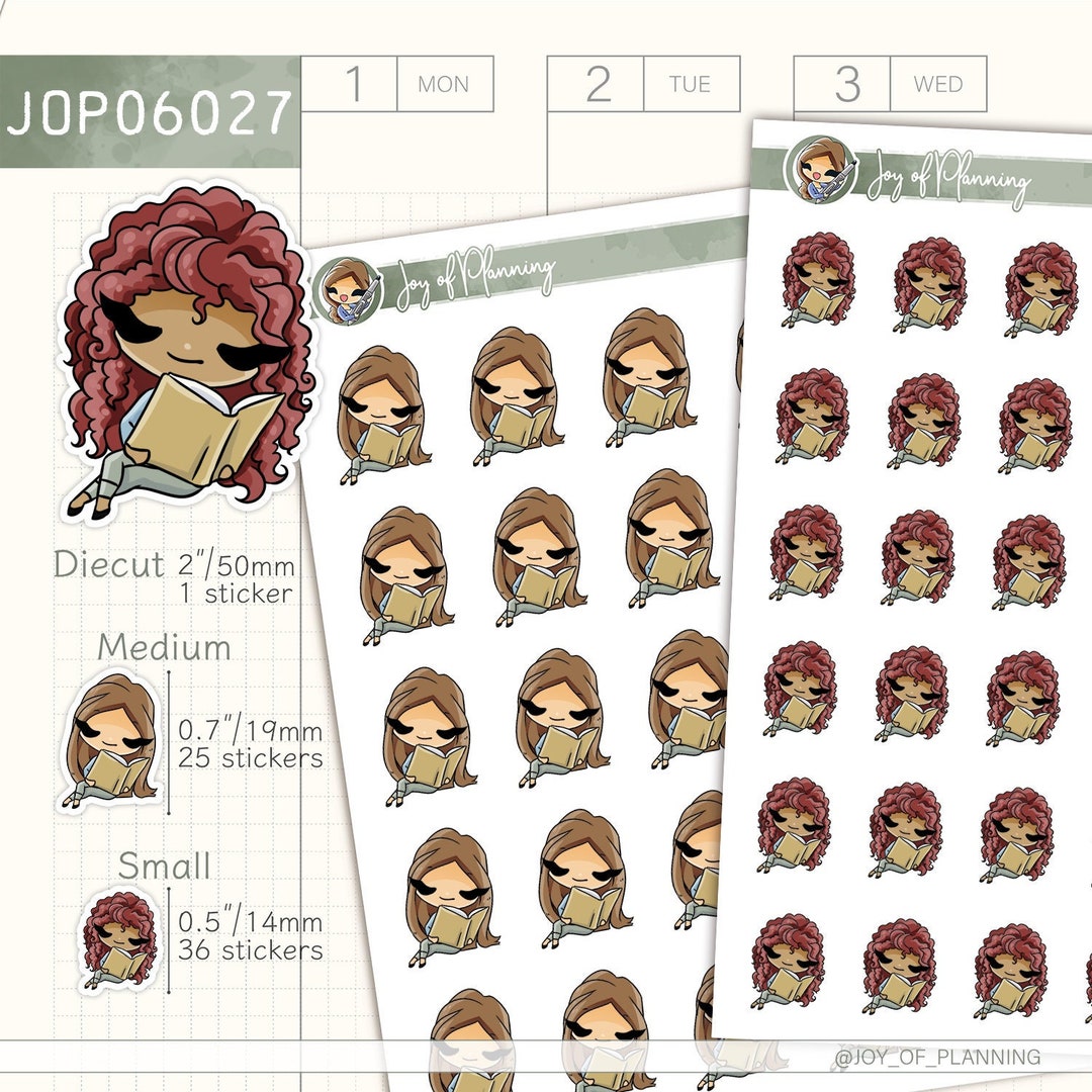 Library Stickers / Book Stickers / Reading Stickers / Planner Stickers ...