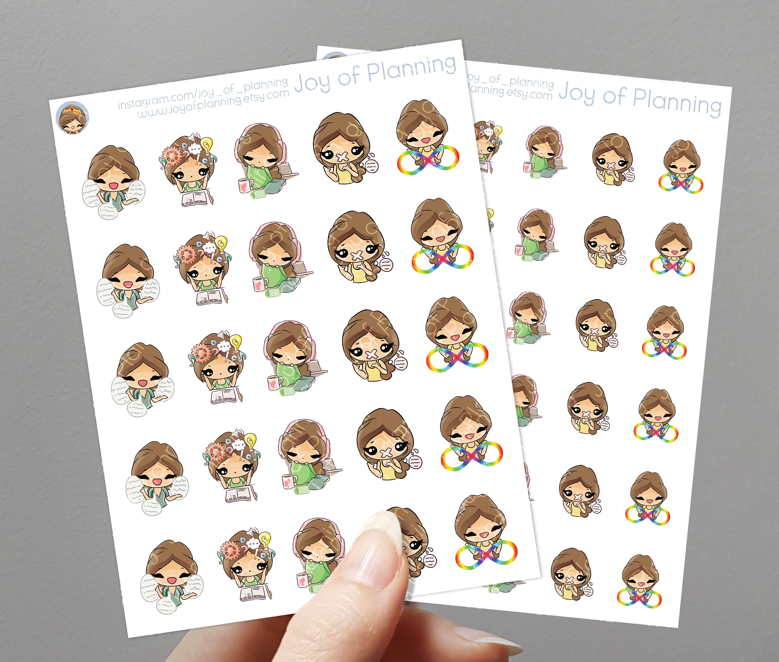 Autism Spectrum Stickers / Neurodiversity Stickers / Planner | Etsy