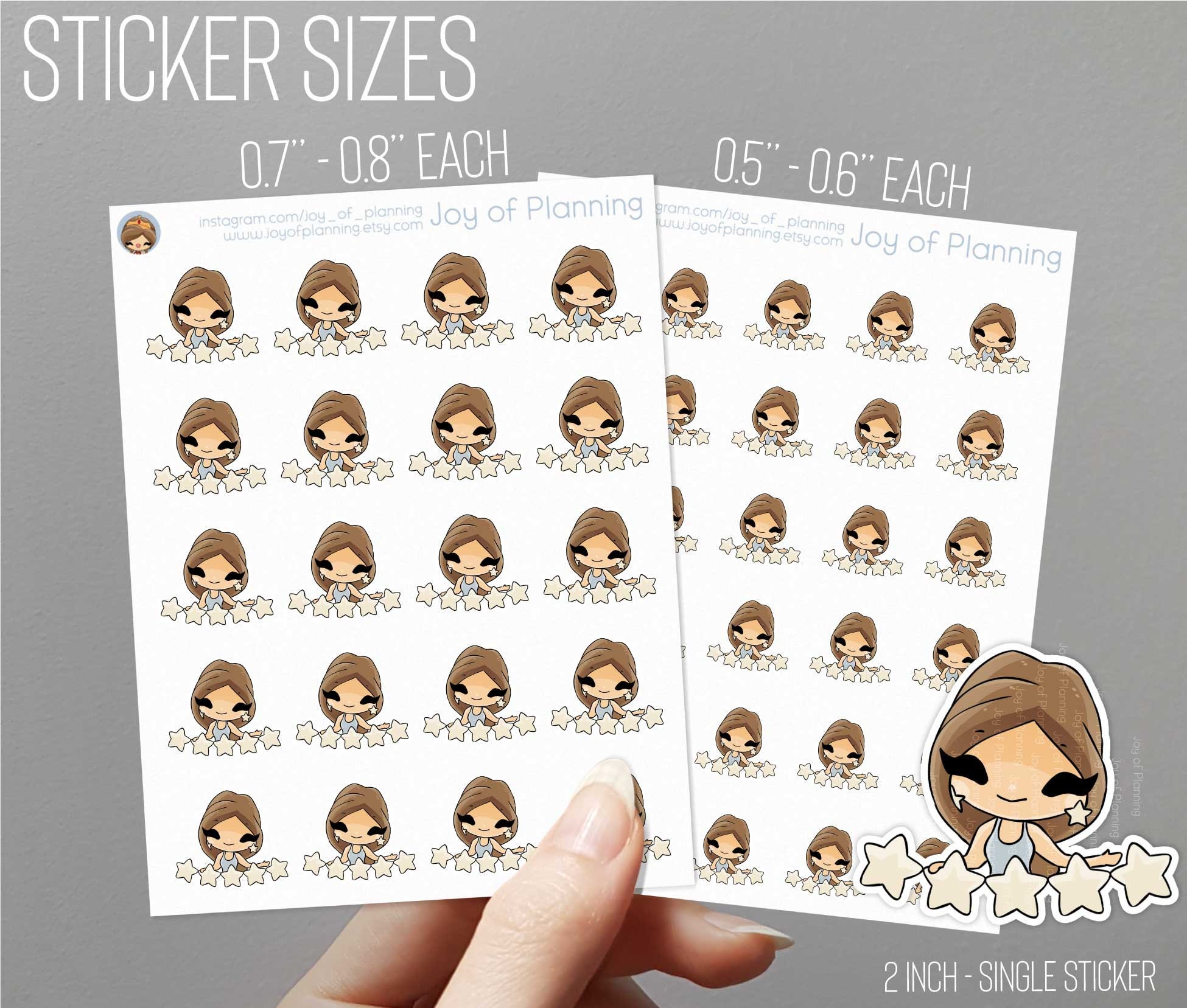 Movie rating stickers / Star stickers / Rating stickers / | Etsy