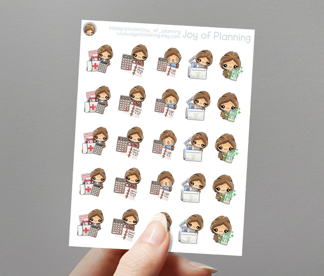 Bill Pay Stickers / Planner Stickers / SAM036 - Etsy