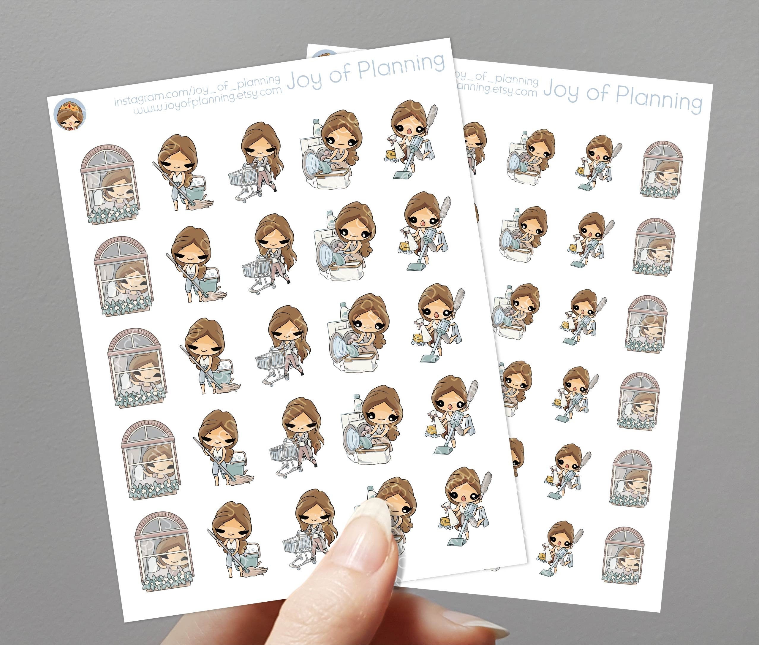 Cleaning Stickers / Tidy up Stickers / Chores Stickers / - Etsy