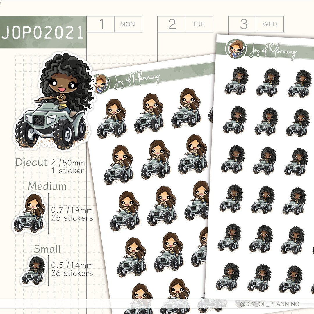 ATV Stickers / ATV Riding Stickers / Quad Bike Stickers / All-terrain ...