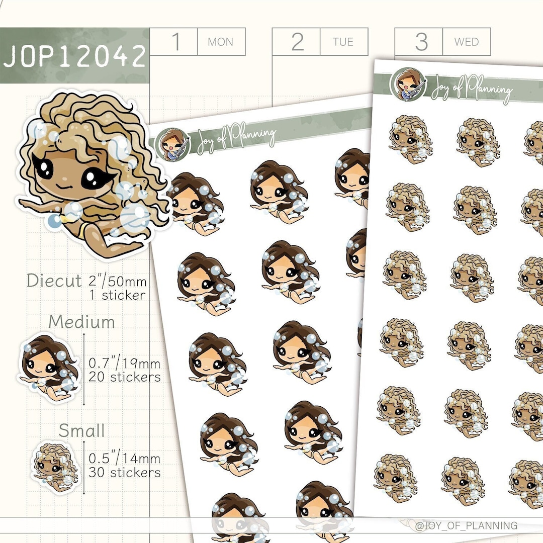 Swimming Stickers / Pool Day Stickers / Summer Planner / Summer ...