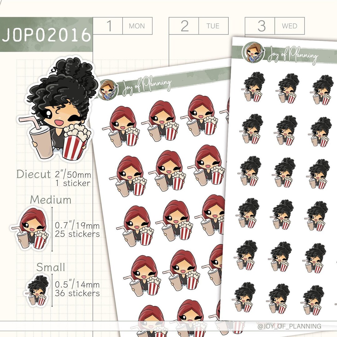 Movies Stickers / Movies Planner / TV Stickers / Series Stickers ...